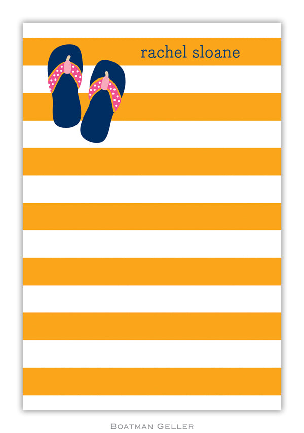 Flip Flops Stripe Notepad – The Dotted i