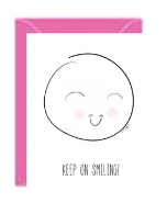 Keep On Smiling Greeting Card – The Dotted i