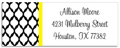 black lattice address labels – The Dotted i